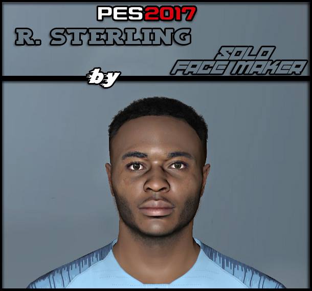 pes-modif: PES 2017 R. Sterling face by Solo Gamer Face Maker & Pes Editor