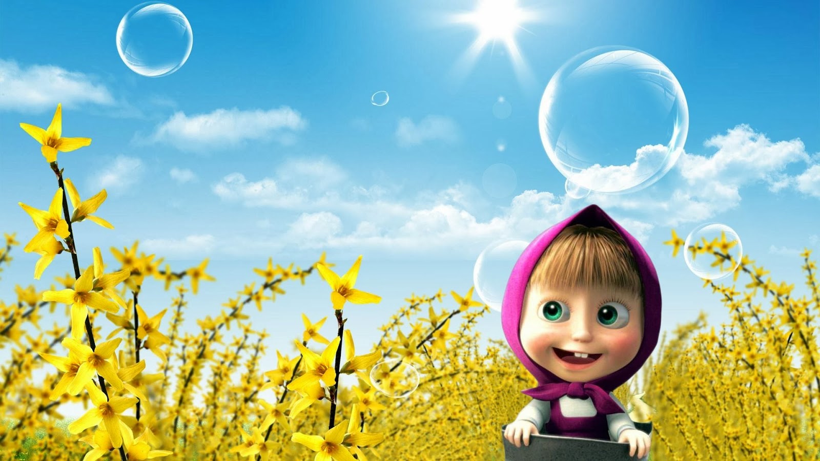 Wallpaper-walpaper lucu Masha and the Bear