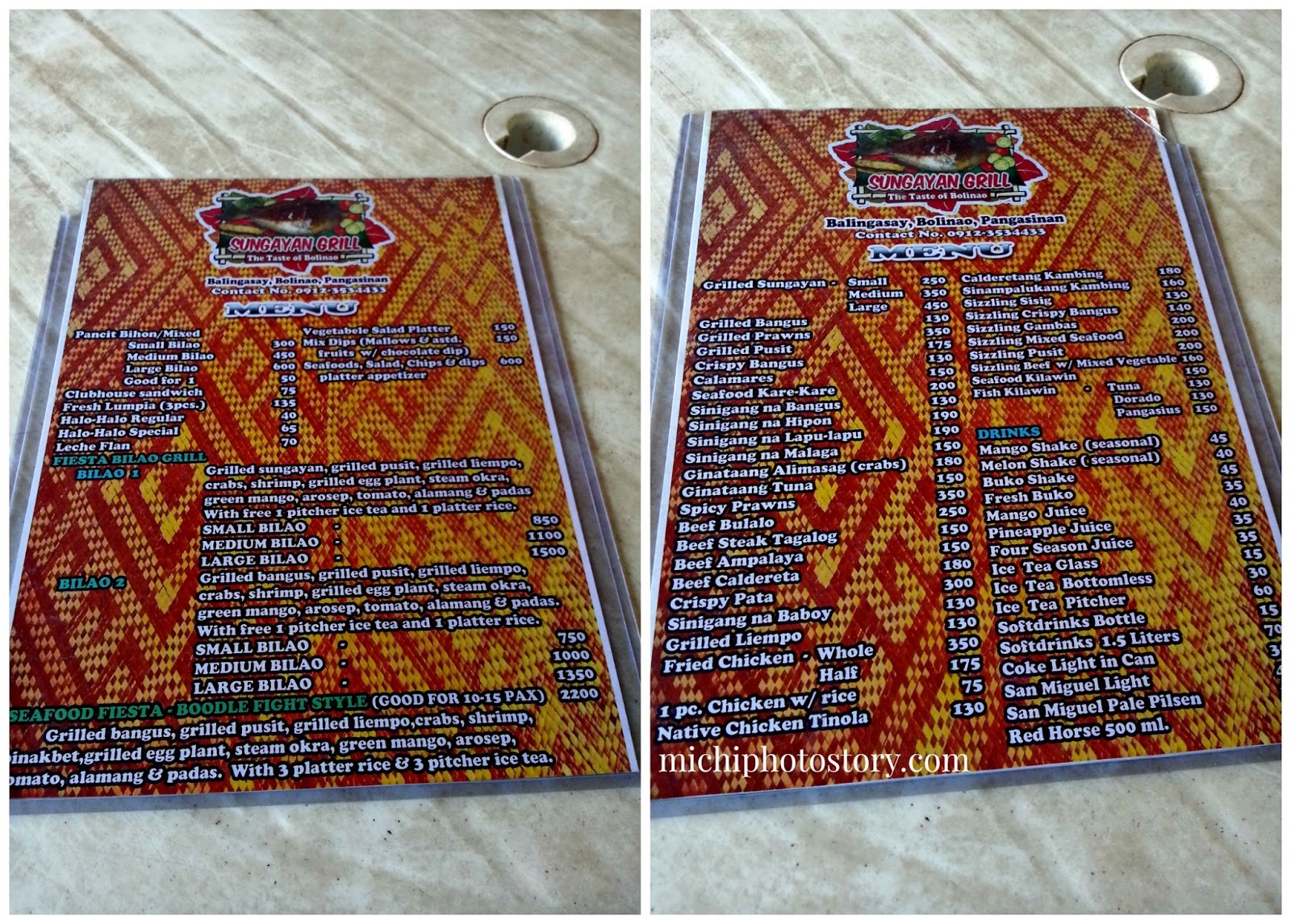 Michi Photostory: Sungayan Grill: The Taste of Bolinao