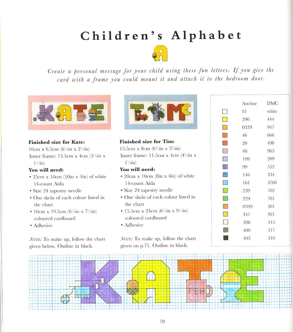 Cross Stitch Mania: Free Children's Alphabet Cross Stitch Chart