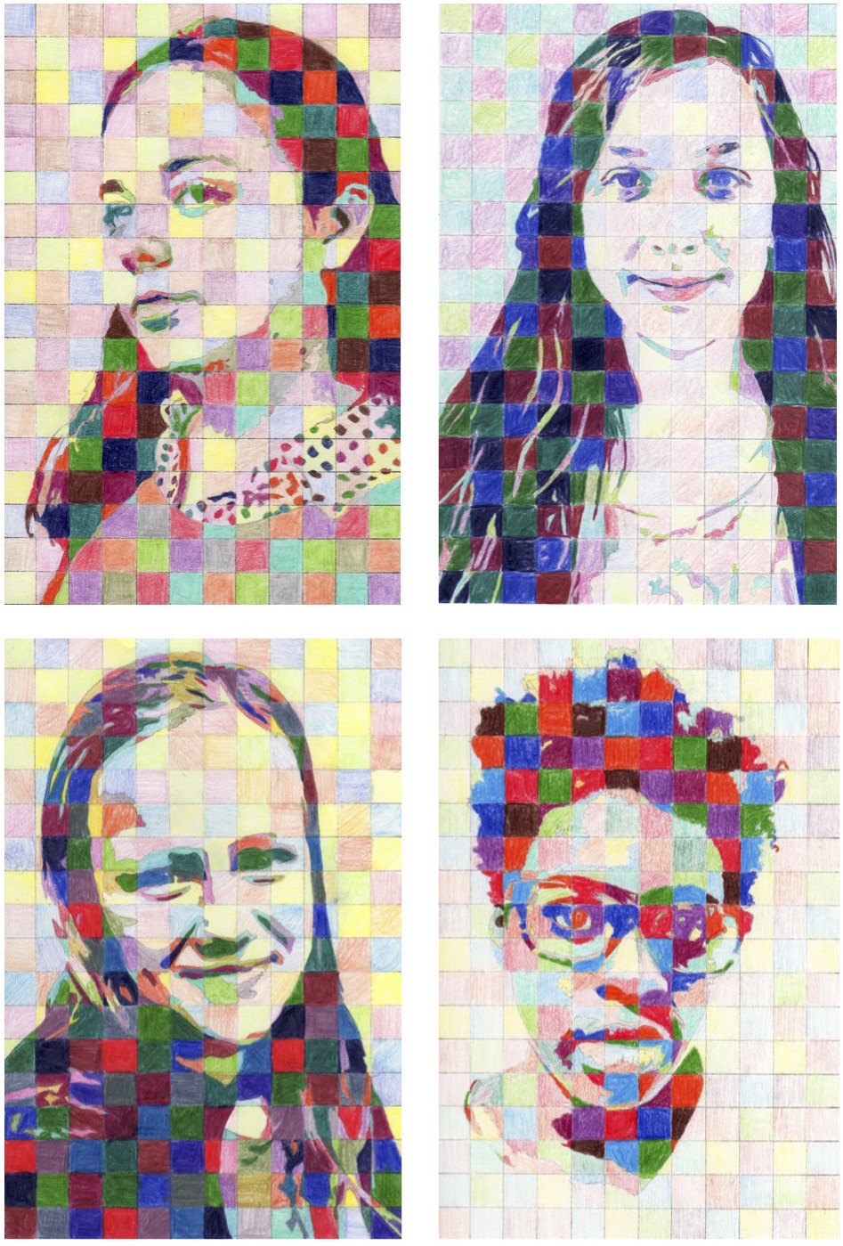 The Rolling Artroom: Chuck Close Inspired Portraits (7-12 Grade)