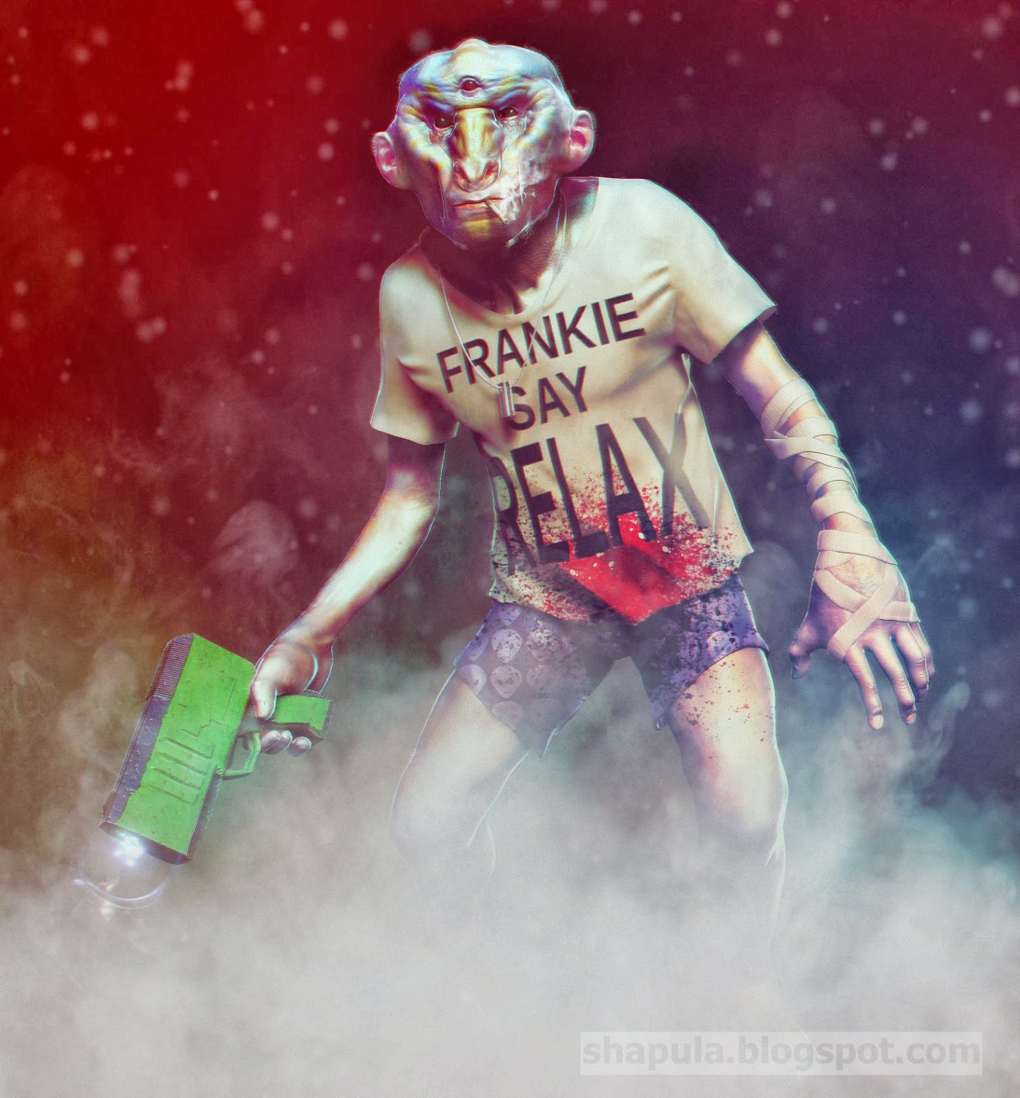 Shapula: Frankie Say Relax - Zbrush Alien-Monkey dude