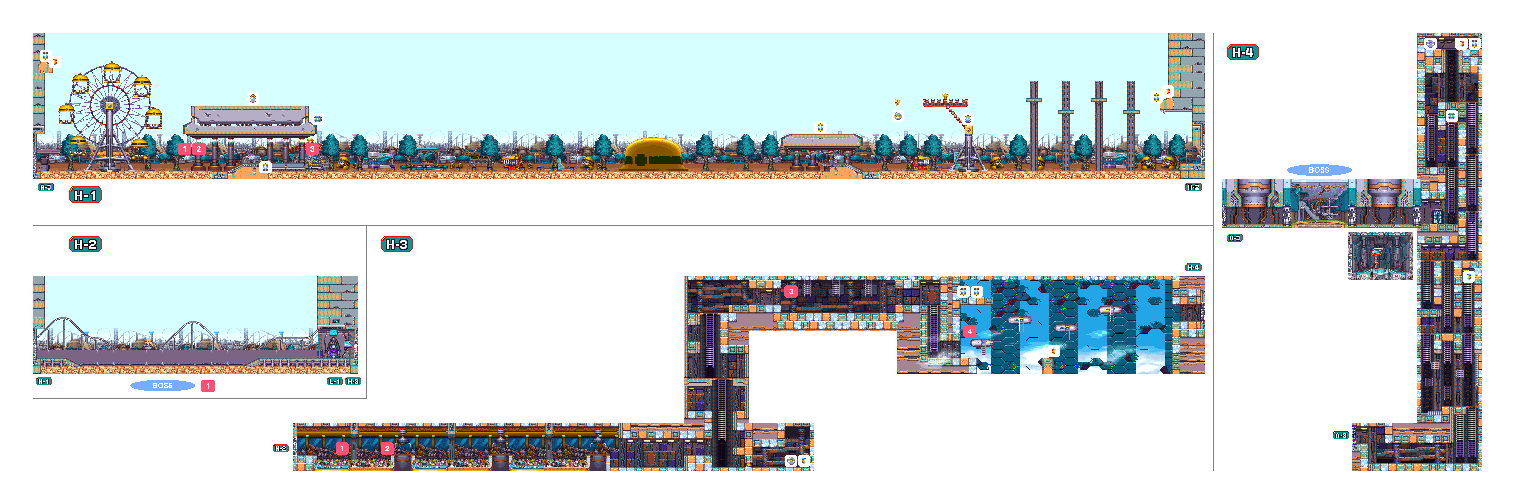 ROCKMAN ZX MAP AREA H - RMMH洛克人回憶之館