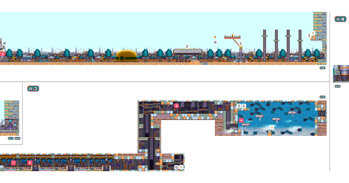 ROCKMAN ZX MAP AREA H - RMMH洛克人回憶之館