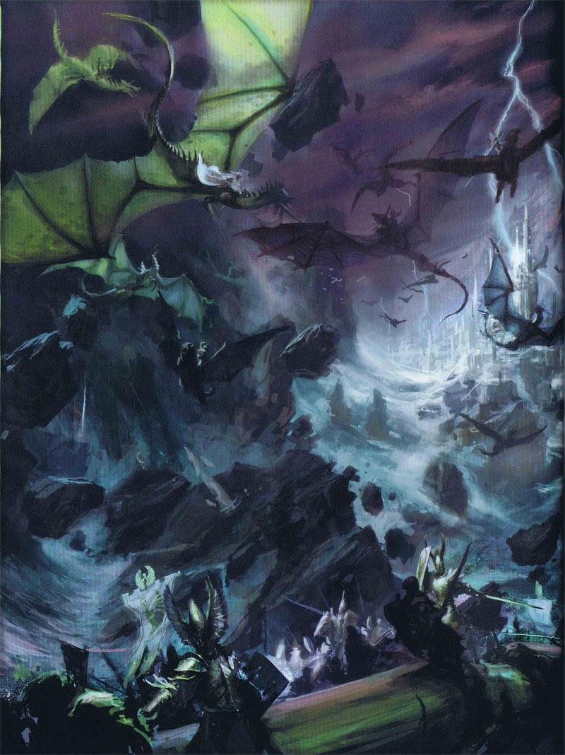 Warhammer High Elves Art & Colour Scheme Research : GRIM DARK REALMS