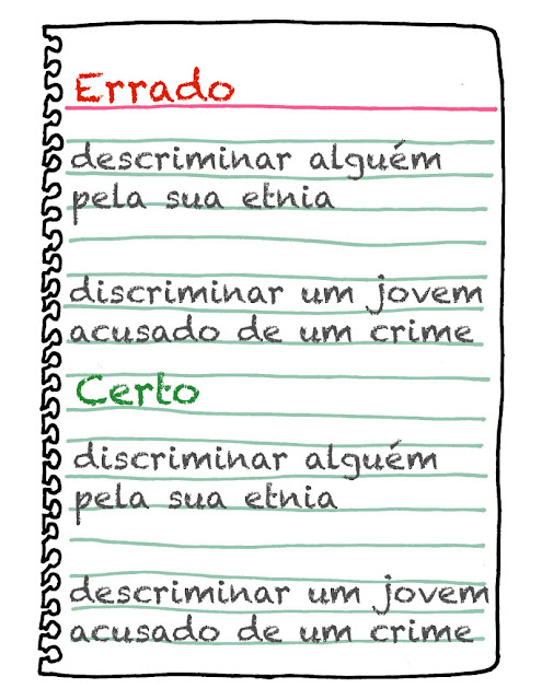 Estudar a língua: 6 - Descriminar / Discriminar