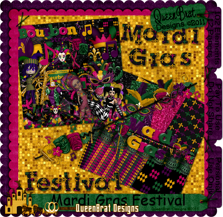 Bits N Pieces Of QueenBrat Designs: Mardi Gras Festival is released ...