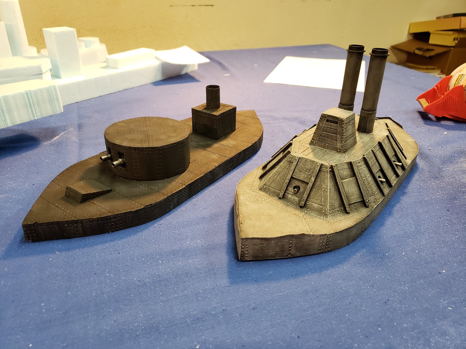 [TMP] "Scratchbuilt 28mm Union Ironclad" Topic