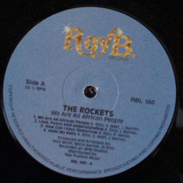 Afro-Synth: THE ROCKETS - We Are All African People (1989)