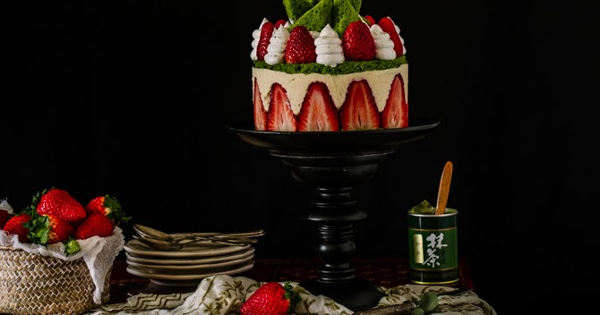 Tarta fraisier con té matcha | Con aroma de vainilla - Recetas de ...