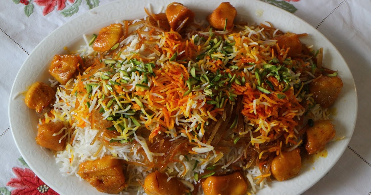 ABC i Persisk mat : Shirin Polo (Söt pilaffris) - (Sweet Pilaf rice)