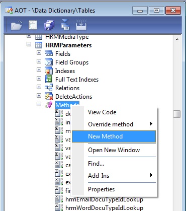 Microsoft Dynamics Ax: How to use generated number sequence at table level