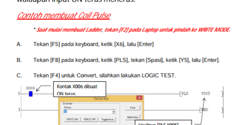 Fungsi PLS dan PLF pada PLC Mitsubishi ~ Belajar PLC/Private PLC/TrainningOnline