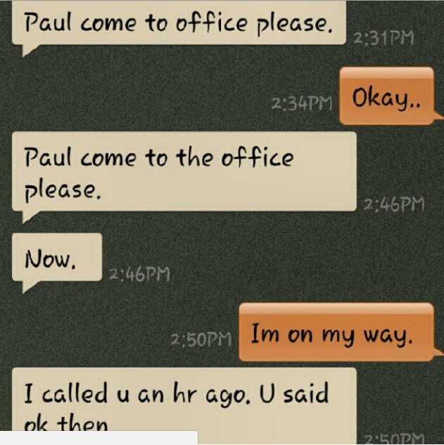 11 Hilariously Unprofessional Text Messages that people have received ...