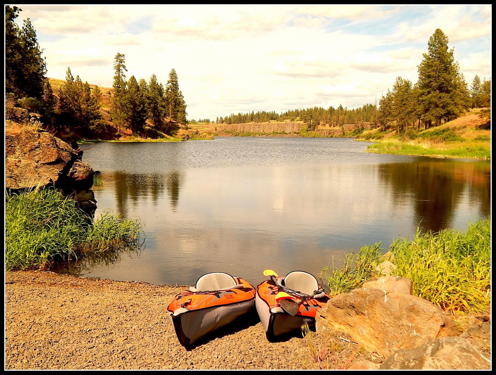 The Back Porch View: Hog Lake in the FIsh Trap BLM, WA