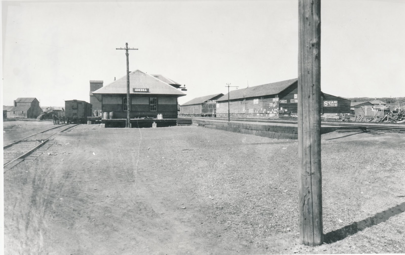 Big Bend Railroad History: 1920s Odessa Depot