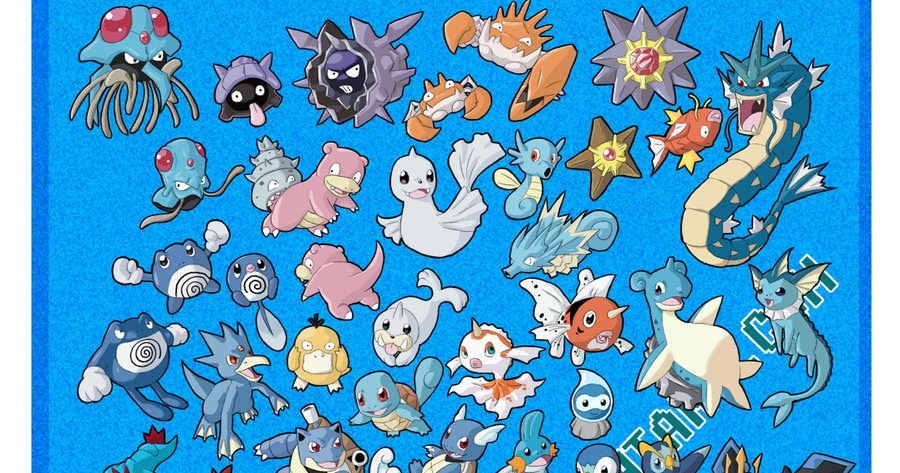 Sprite com Doritos: POKEMONS AQUÁTICOS PARA MINHA MUSA