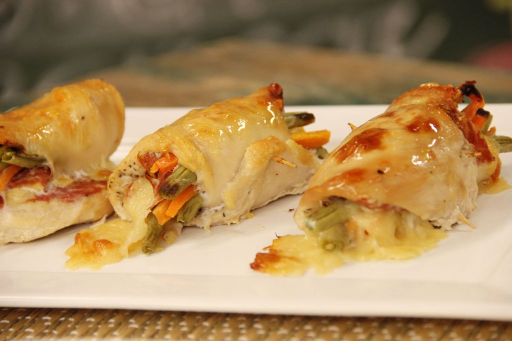 COMIDAS FACEIS DOS FAMOSOS: Bife à Rolê de Frango do programa Dia a Dia