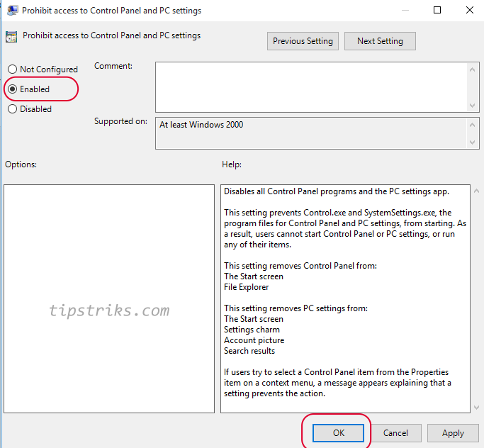 Cara Disable Control Panel Windows 10 | Cara Tepat