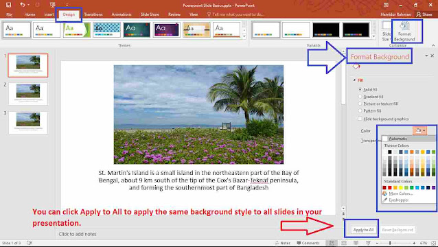 PowerPoint Basic of Slide setup | HrTech-TutorialsPoint