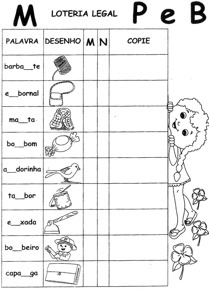 BLOG PROFESSOR ZEZINHO: Exercícios de Ortografia-MP ou MB
