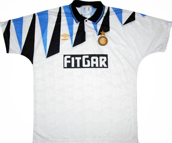 Closer Look: Inter Milan 1991-92 Home, Away and Third Kits - Footy ...