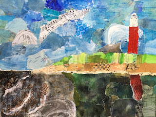 Art Room Britt: Shelli Walters Oregon Landscape Collage