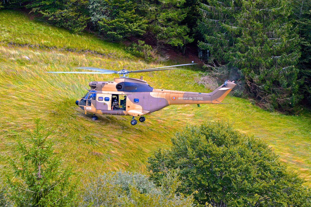 Asian Defence News: French SA330 Puma helicopters in the Vosges Mountains
