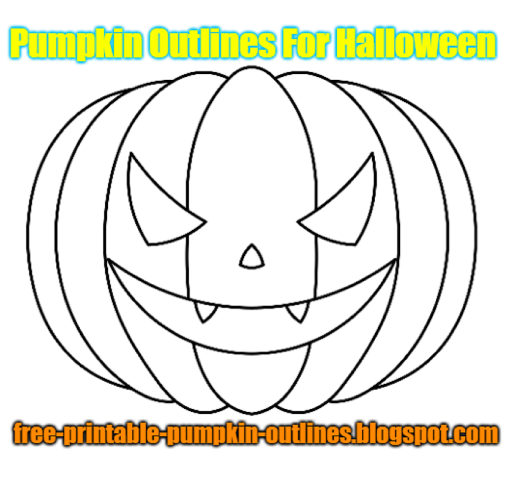 Pumpkin Outlines For Halloween - Free Printable Pumpkin Outlines