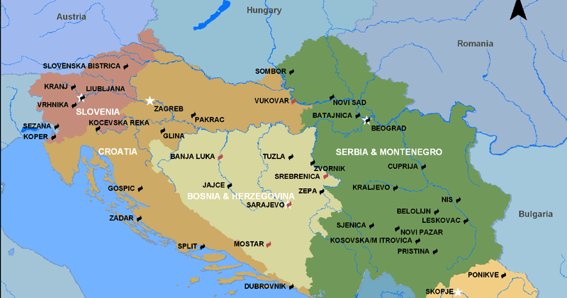Zagreb Yugoslavia Map