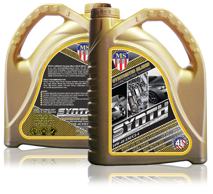 Synth Lubricant: MS OIL SYNTH LUBRICANT 10W-40 SM/CI-4