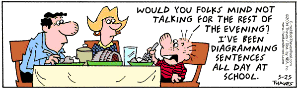 English Rocks: Grammar comics strips