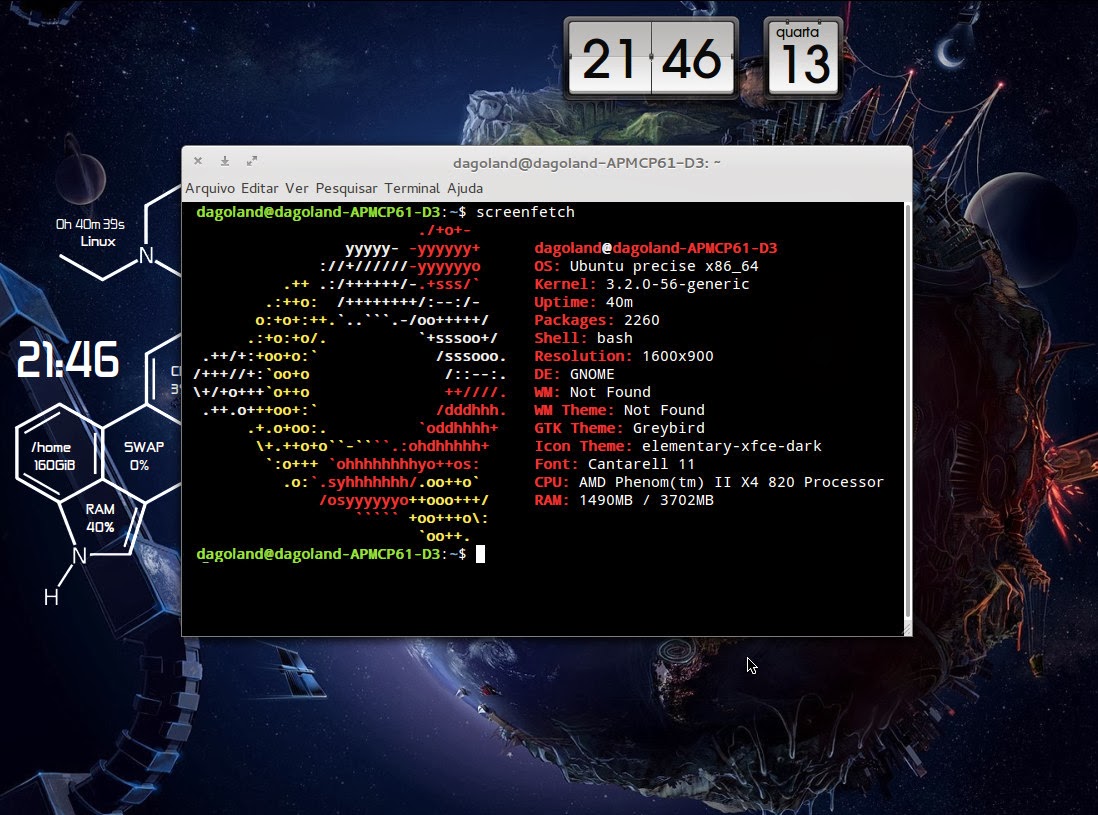 Dagoland Screenfetch No Linux Via Github