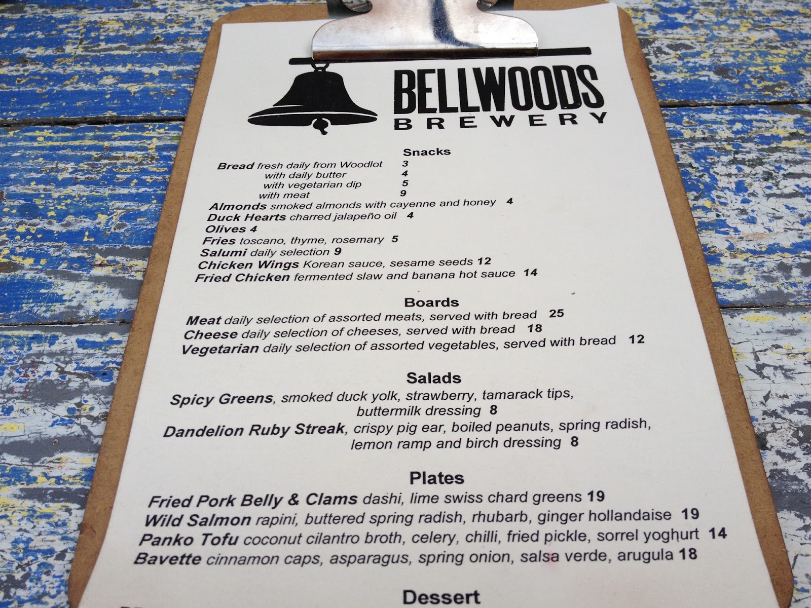 food in the 416: Bellwoods Brewery