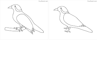 Four Coloring: Free printable Myna coloring pages for kids