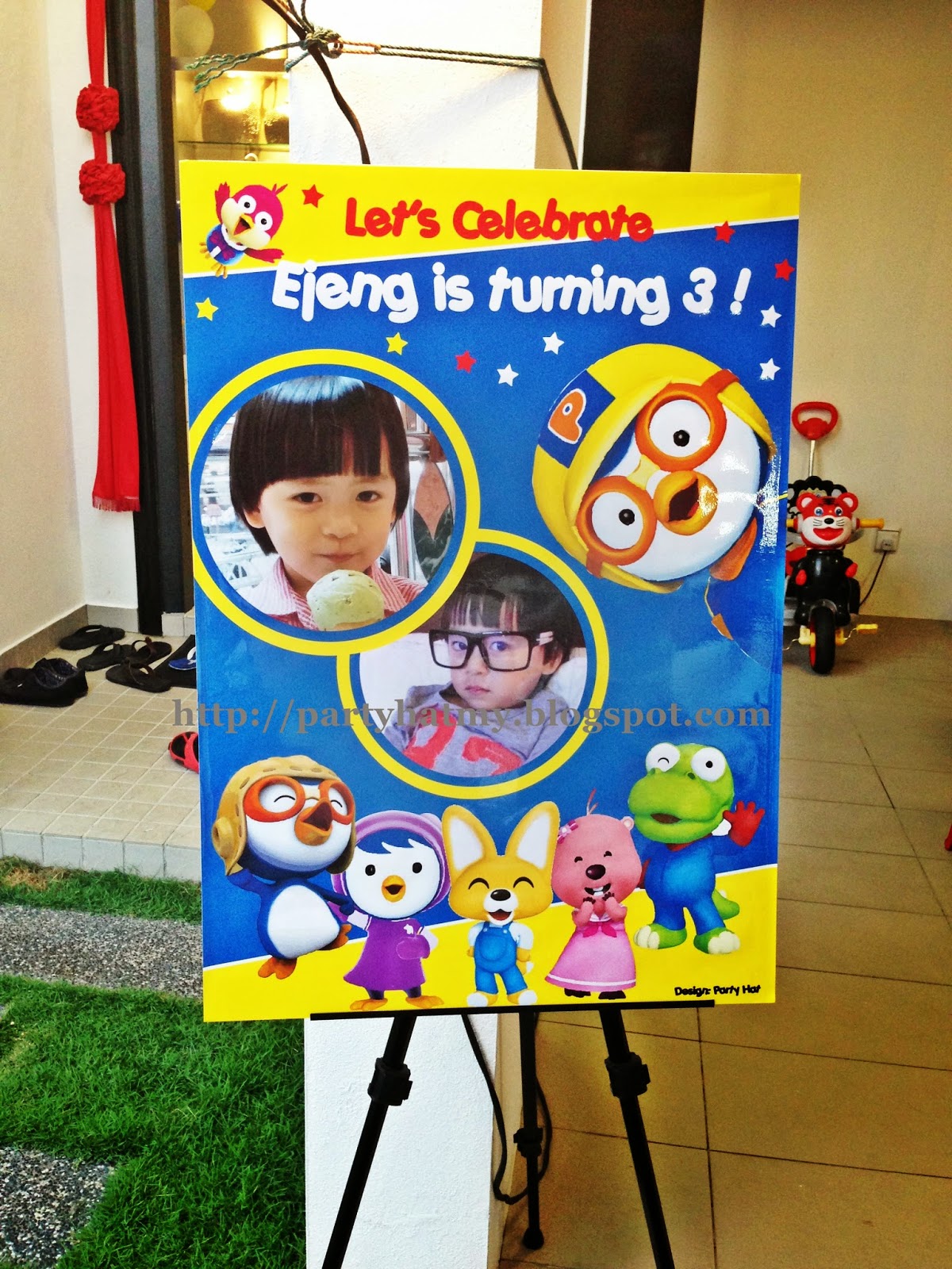 Party Hat: Pororo and Friends Birthday Party for Ejeng