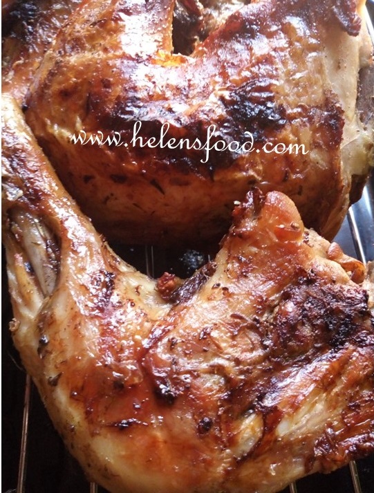 Grilled Chicken and Water Yam Chips | Helen's Food
