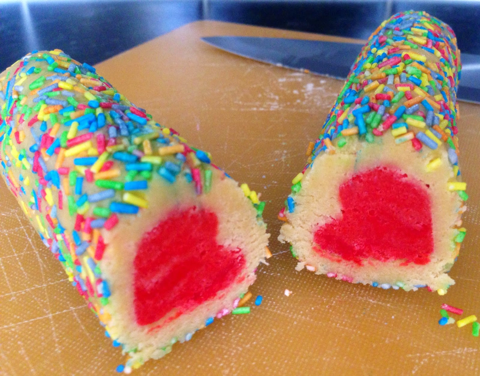 Rainbow Heart Cookies | The Mini Mes and Me