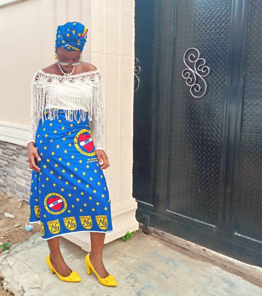 What I Wore: Double Wrapper For The First Time As A Wife