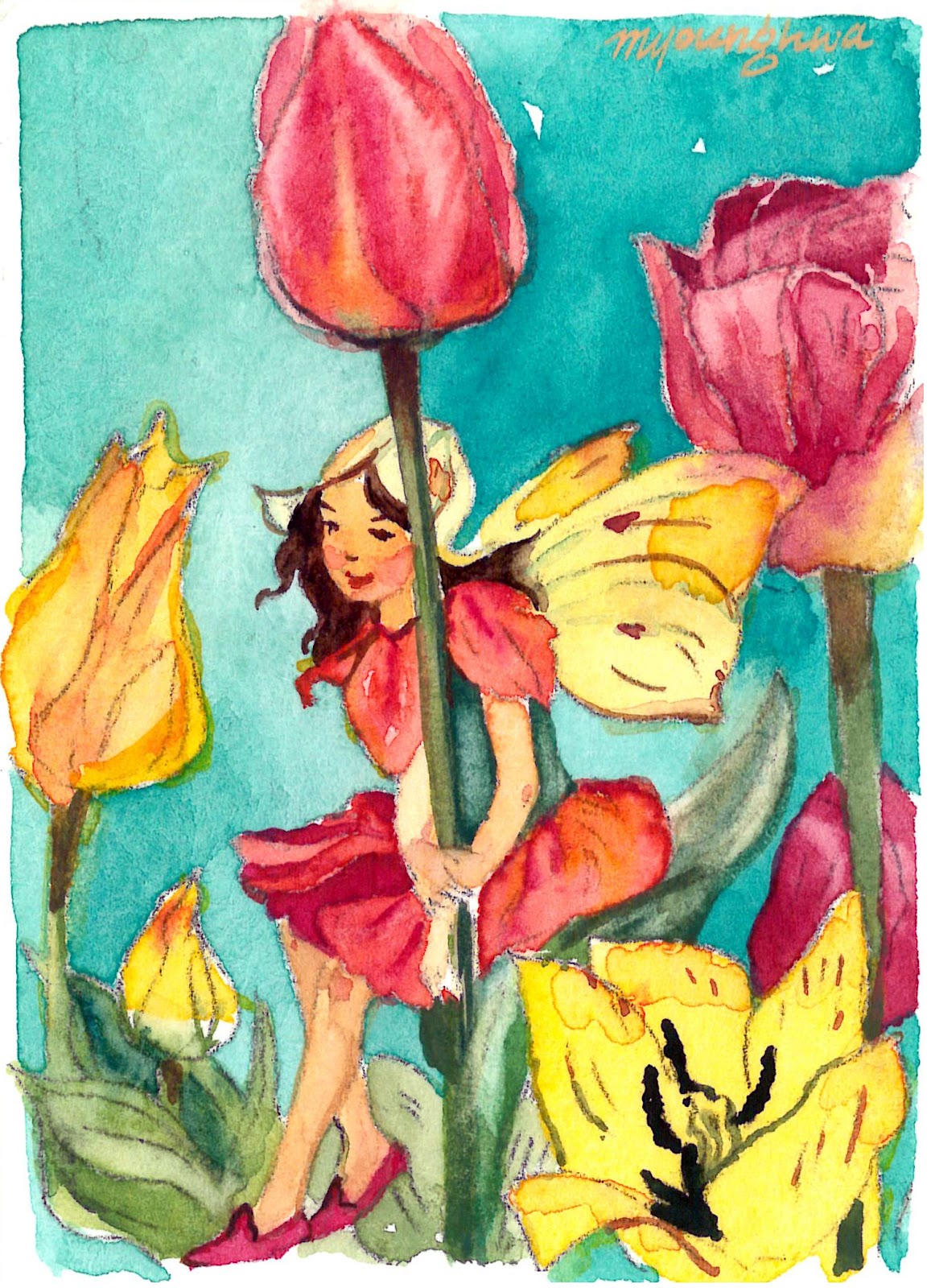 Painting Diary: Flower fairies inspired by Cicely Mary Barker