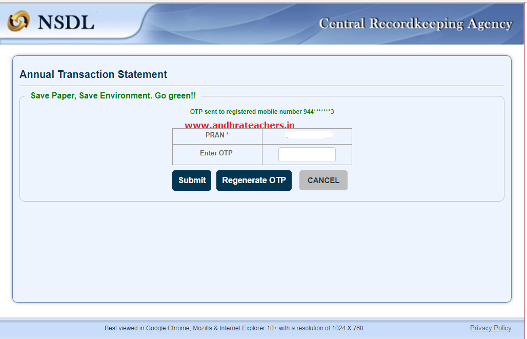 NPS-CPS Statement and Account Balance: How to Get E Mail Transaction ...