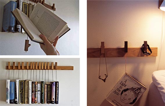Old and Cold's ingenious book hanger | YOUR HOME IS LOVELY