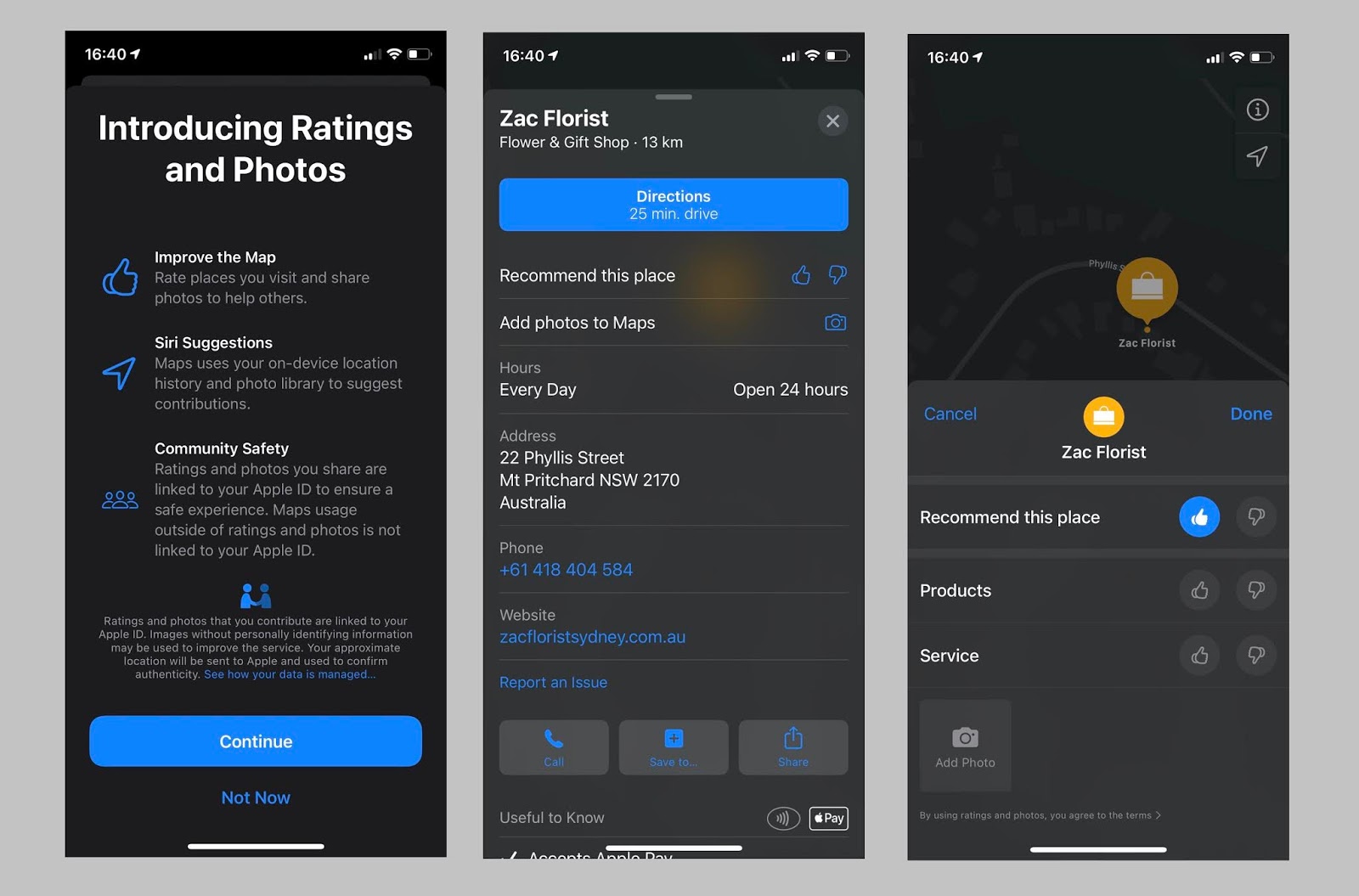 A New Feature In Apple Maps Allows Users To Rate Places And Upload ...