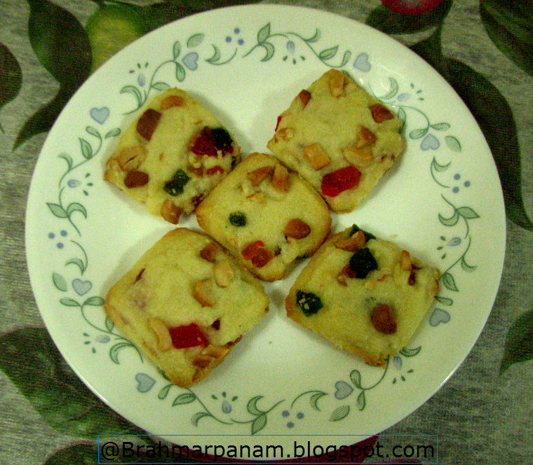 Brahmarpanam: Fruit and Nut Cookies