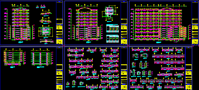 Jual File Cad Gambar Kerja Struktur Complete Bangunan 1 Gedung ...