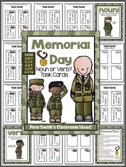 Memorial Day Color For Fun FREEBIE! - Fern Smith's Classroom Ideas!