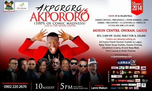 Akpororo vs Akpororo Live at The Muson Centre