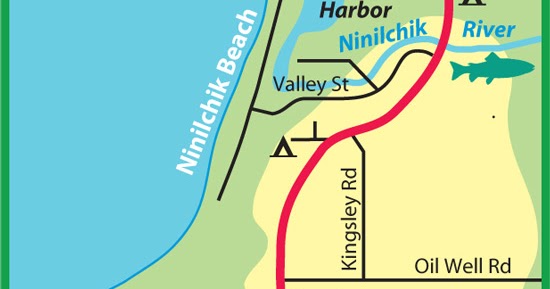 Maps of Alaska Roads By Bearfoot Guides: Map of Ninilchik, Alaska