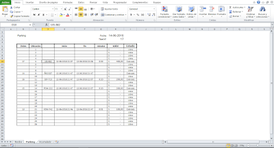 mini aplicaciones en Excel: Control de Estacionamiento en Excel ...