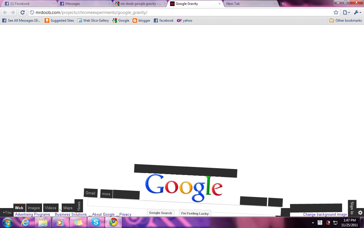 mr doob google gravity.. - kisah seorang gadis melayu